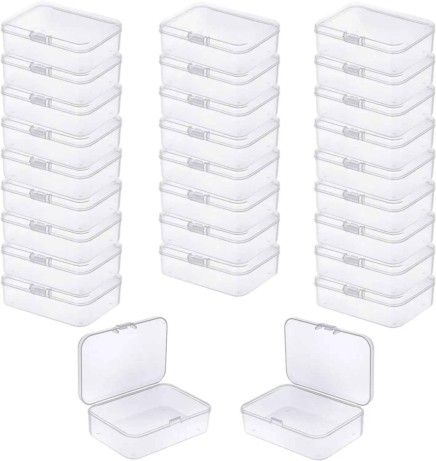 6pcs-Rectangular-Empty-Mini-Clear-Plastic-Organizer-Storage-Box ...