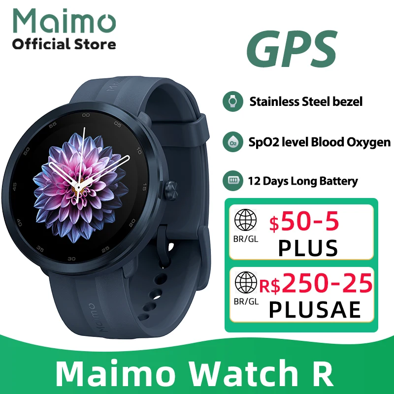 Maimo-R-GPS-Smartwatch-moldura-de-a-o-inoxid-vel-freq-ncia-card-aca ...