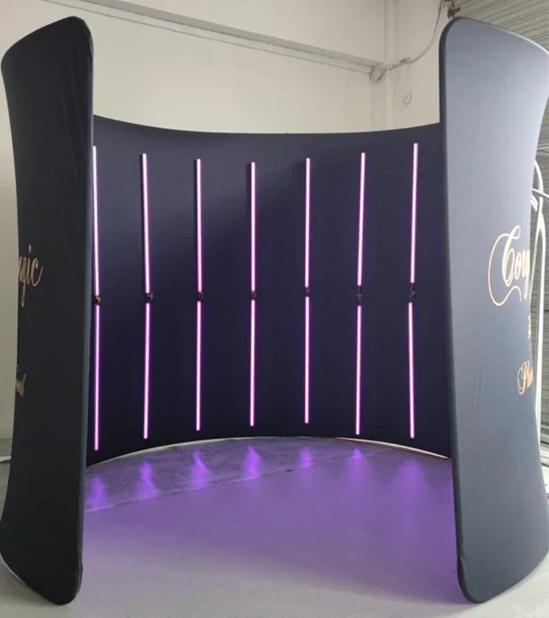 Enclosure-360-Photobooth-Backdrop-Tent-With-Led-Lights-For-360-Photo ...
