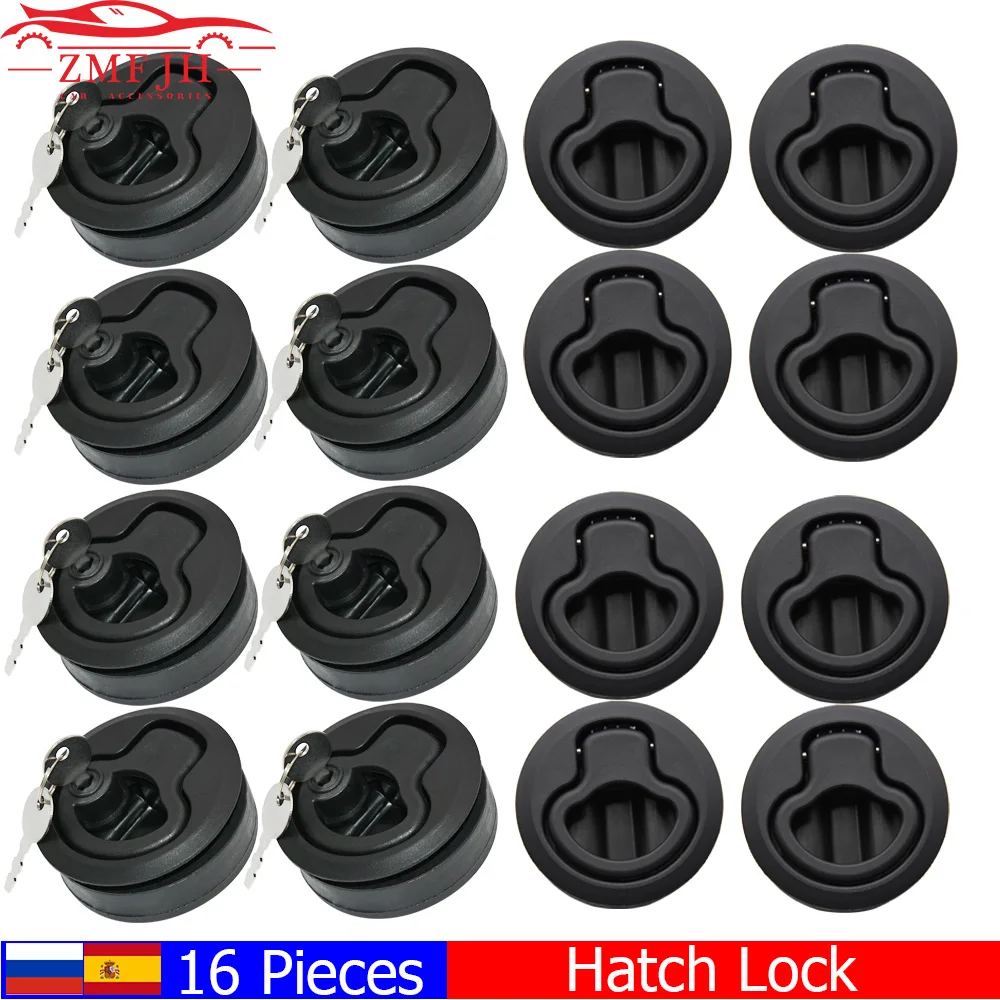 Plastic Hatch Flush Latch Boat RV Toilet Door Locking Latch Yacht Deck ...