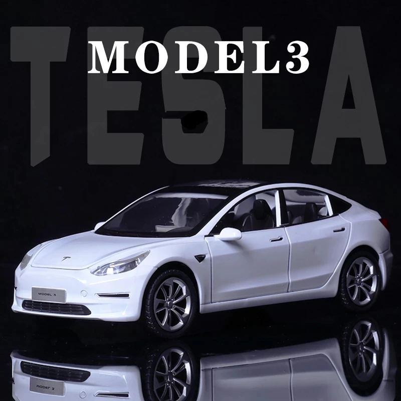 1-24-Tesla-Model-3-Alloy-Car-Deicast-Sound-And-Light-Model-Toy-Vehicle ...