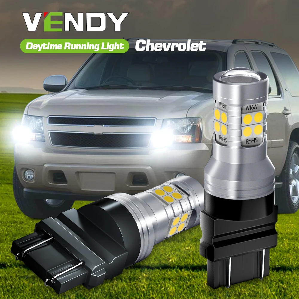 2pcs-LED-Daytime-Running-Light-DRL-Bulb-Lamp-Canbus-Error-Free-3157-P27 ...