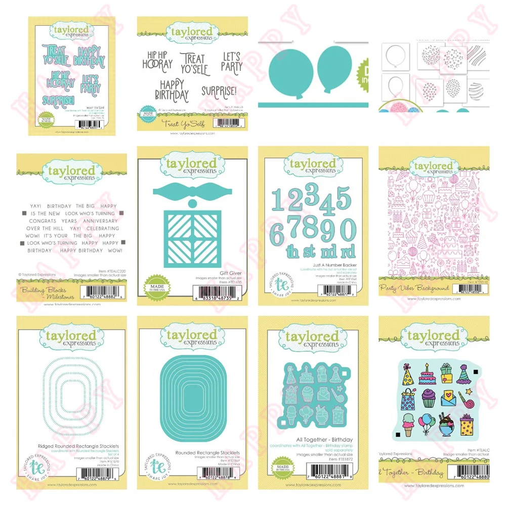 Plantillas-de-troqueles-de-corte-de-Metal-globos-de-cumplea-os ...