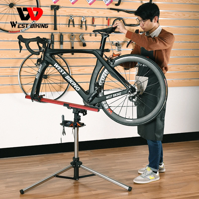 West Biking Bicycle Repair Stand Professional Adjustable Fold Bike ...