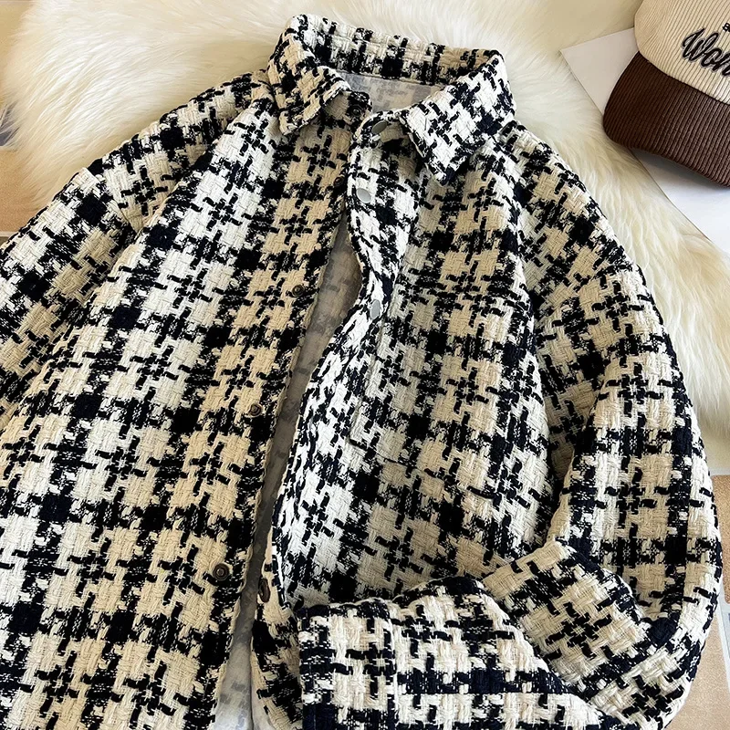 Trendy-High-end-Feel-Black-White-Plaid-Coarse-Tweed-Jacket-For-Men ...
