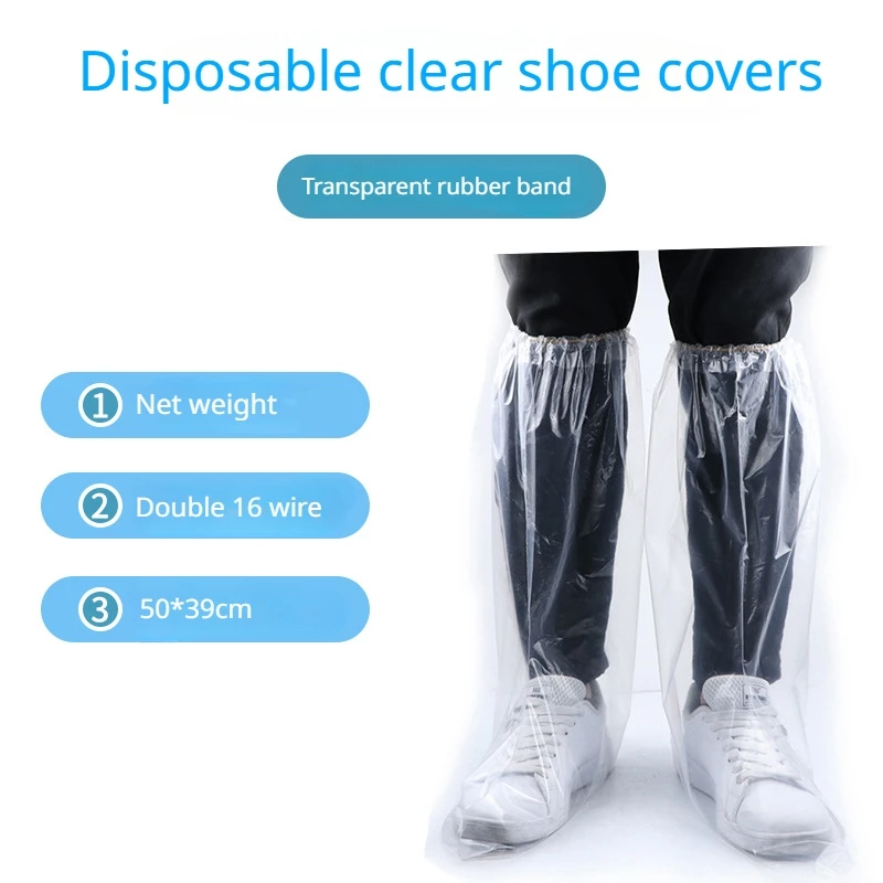 Disposable-PE-Plastic-Waterproof-Shoe-Cover-Farm-Protective-Shoe-Covers ...