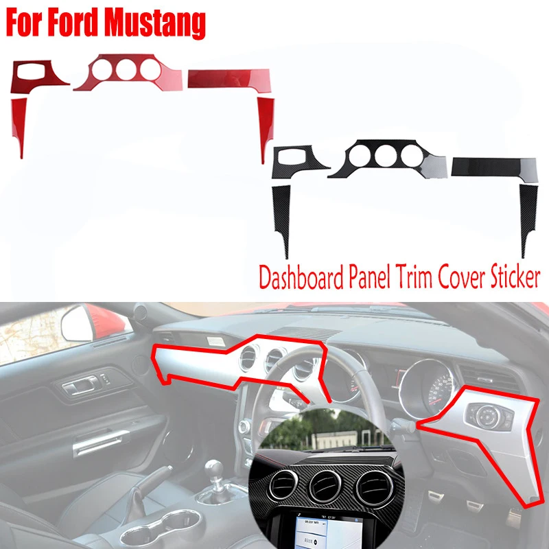 Center-Control-Dashboard-Panel-Trim-Cover-Sticker-Interior-Car ...