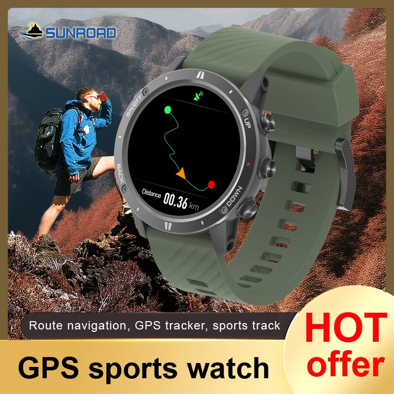 Sunroad-GPS-Tracker-Sports-Watch-Navigation-Outdoor-Army-Military-Fans ...