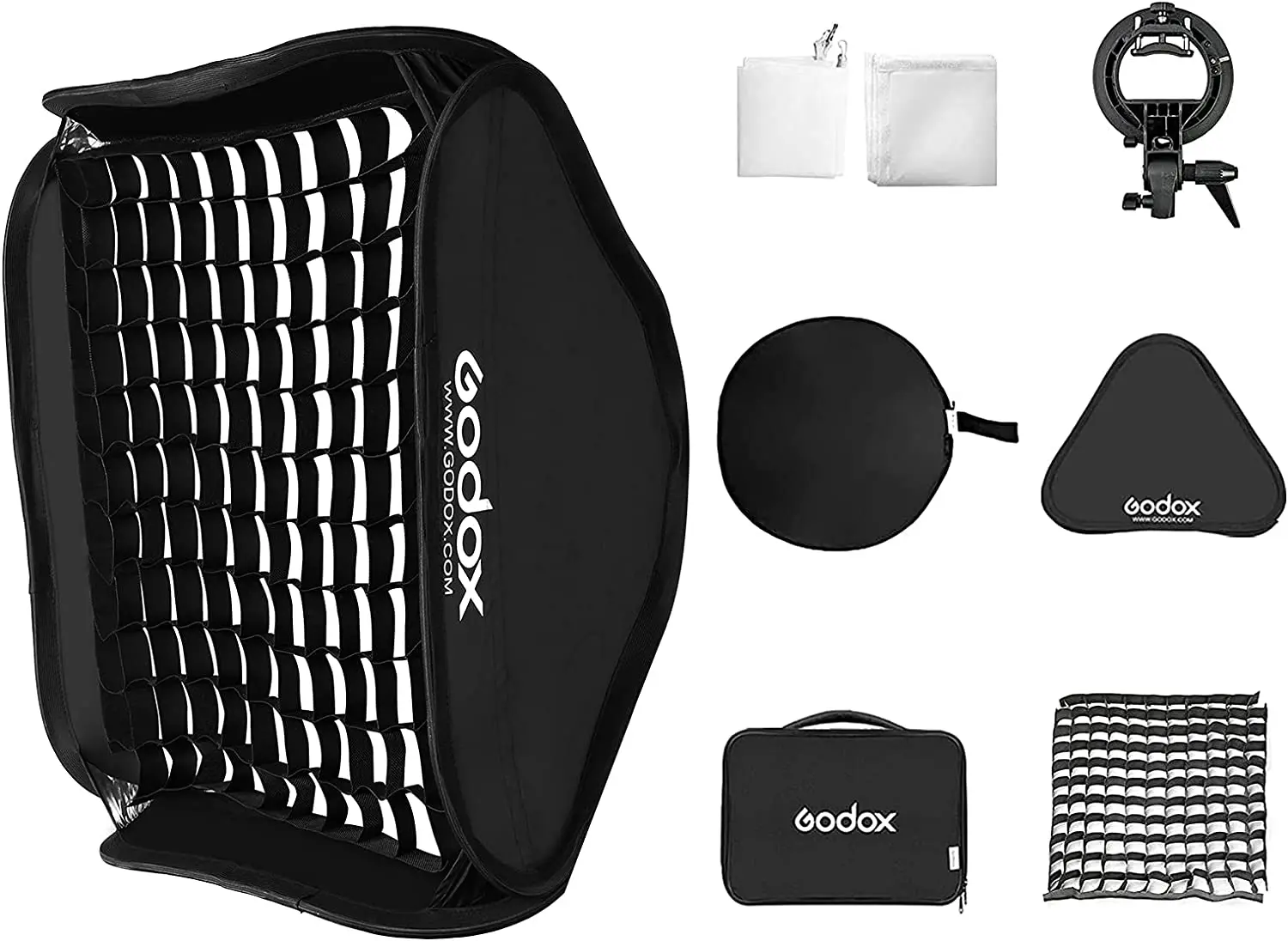Godox 80x80cm Softbox Light Box For Camera Studio Flash Fit Bowens ...