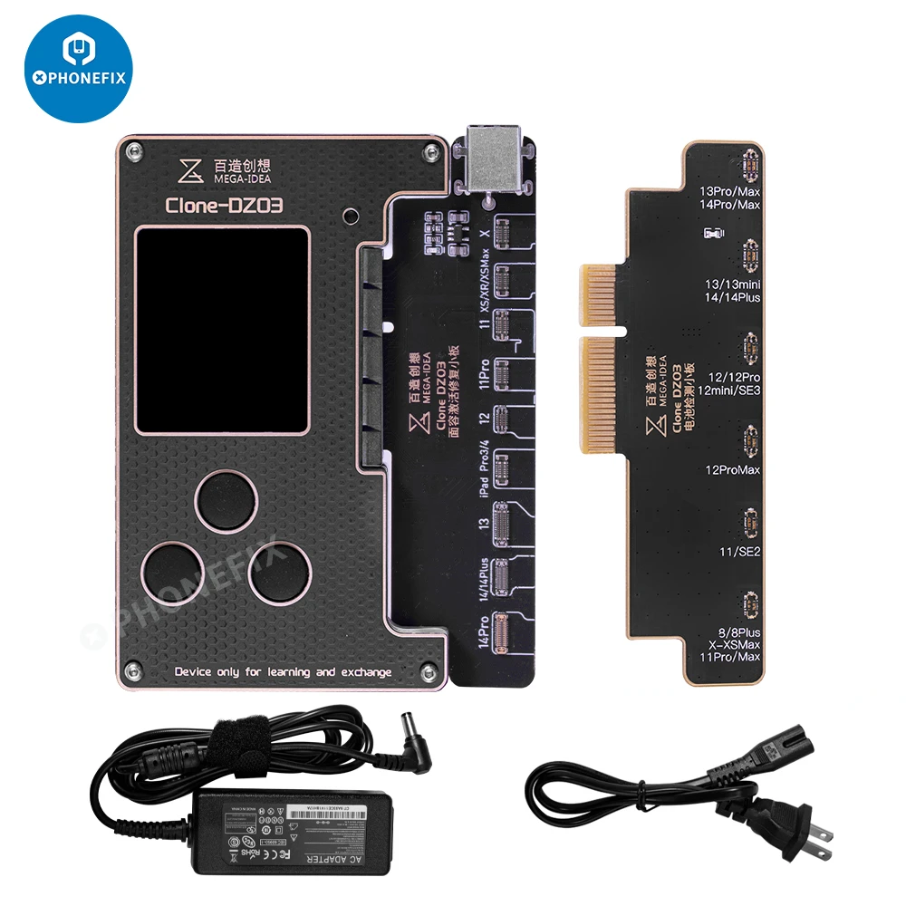 Qianliクローンdz03ドットマトリックスプログラマーforiPhone x 11 12 13 14 pro maxフェイスidドットプロジェクター修理フレックスケーブルはんだ付けなし