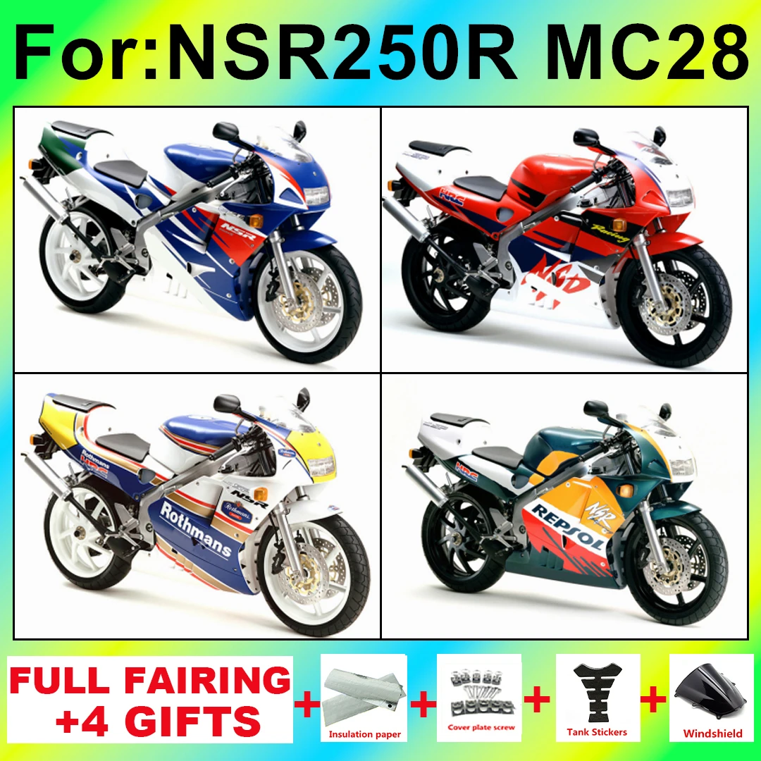 Motorcycle Injection Fairings Kits Fit For NSR250 PGM4 P4 MC28 NSR 250 ...