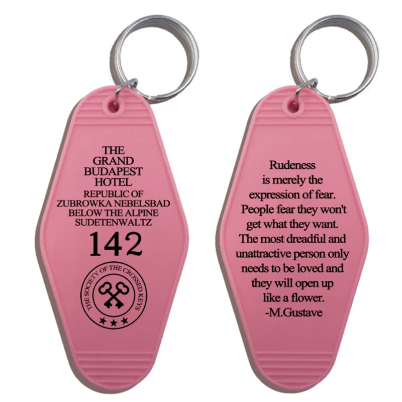 THE GRAND BUDAPEST HOTEL REPUBLIC KeyChain Keyring Tag Key Chains TV ...