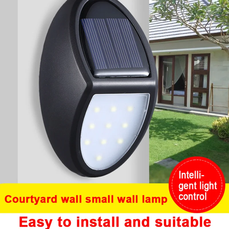 2-LED-Solar-Wall-Sconce-Lighting-Outdoor-Sun-Sensor-Light-IP65 ...