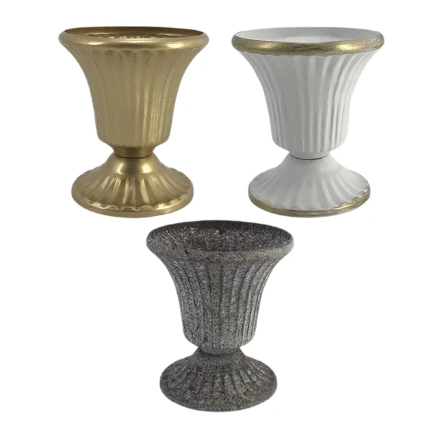 Metal Flower Urn