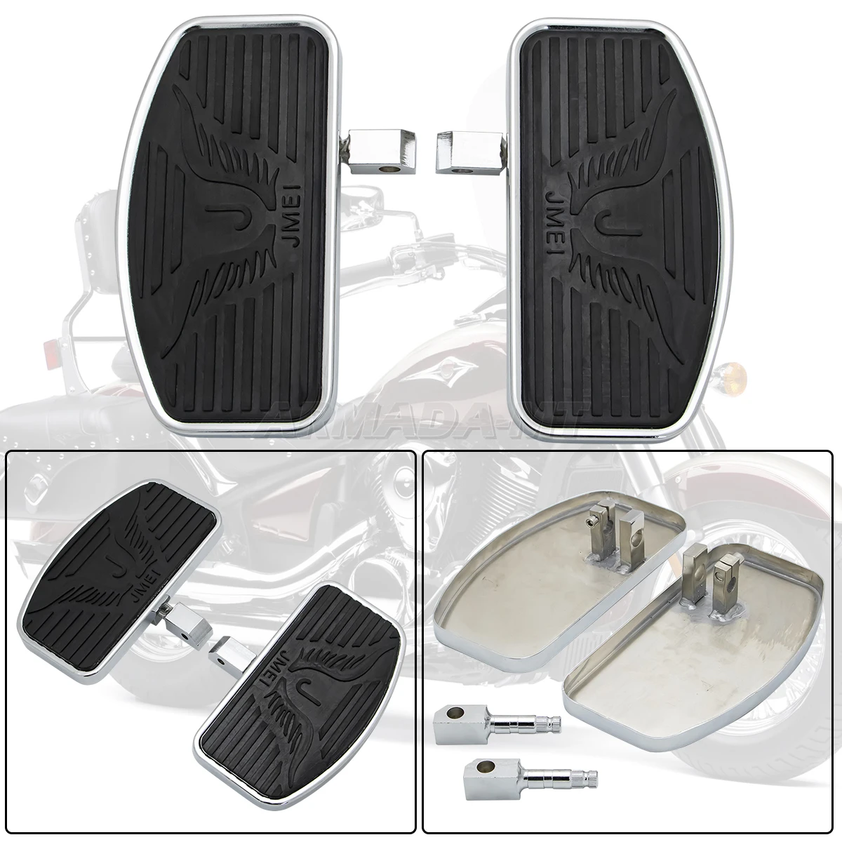 Motorcycle Accessories Aluminum Floorboards Footboards Footpeg For ...