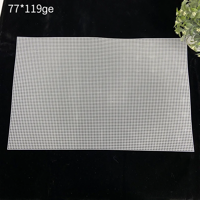 Plastic Mesh Cloth Bag Rug Thread Hook Craft Supplies DIY Handcraft ...