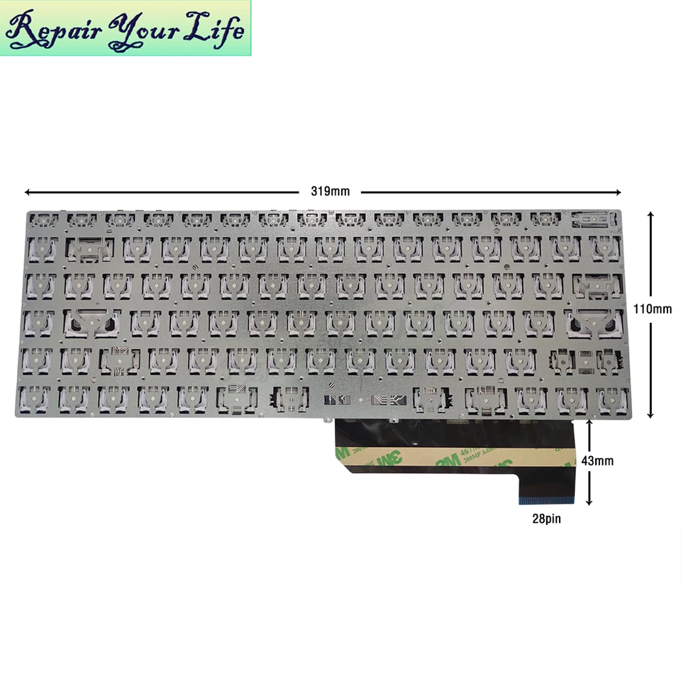 Gateway N214 Laptop Keyboard Layout US Keyboard For Gateway GWTN141 10