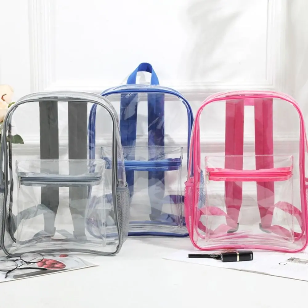 Visible-Transparent-Backpack-Casual-Large-Capacity-Zipper-Transparent ...