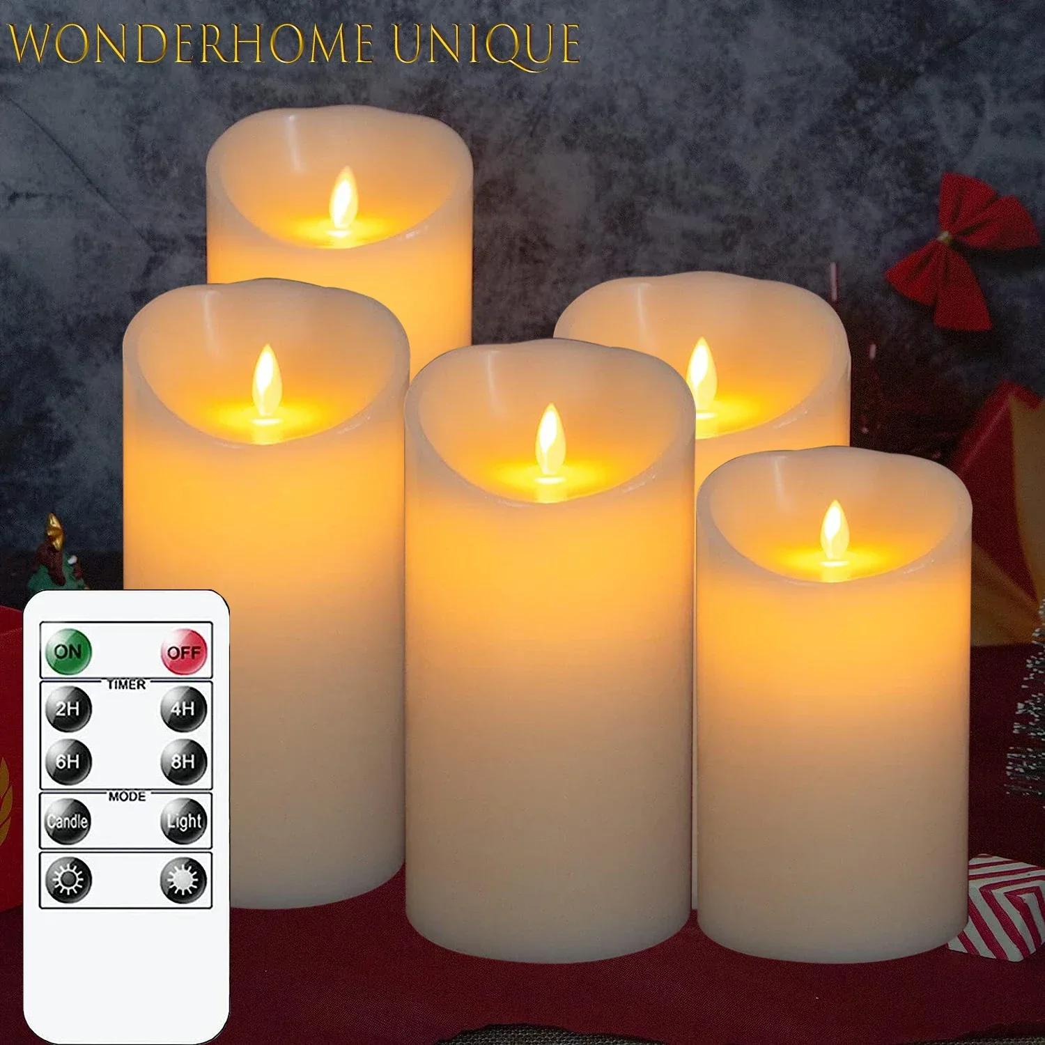 Flameless-LED-Candles-with-Remote-Control-and-Timer-Battery-Operated ...