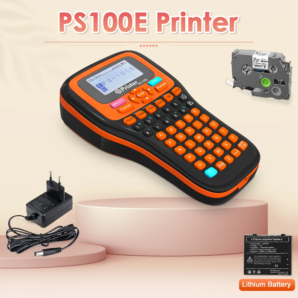 PS100E-Portable-Auto-Cutting-Label-Printer-Wireless-Industrial-Label ...