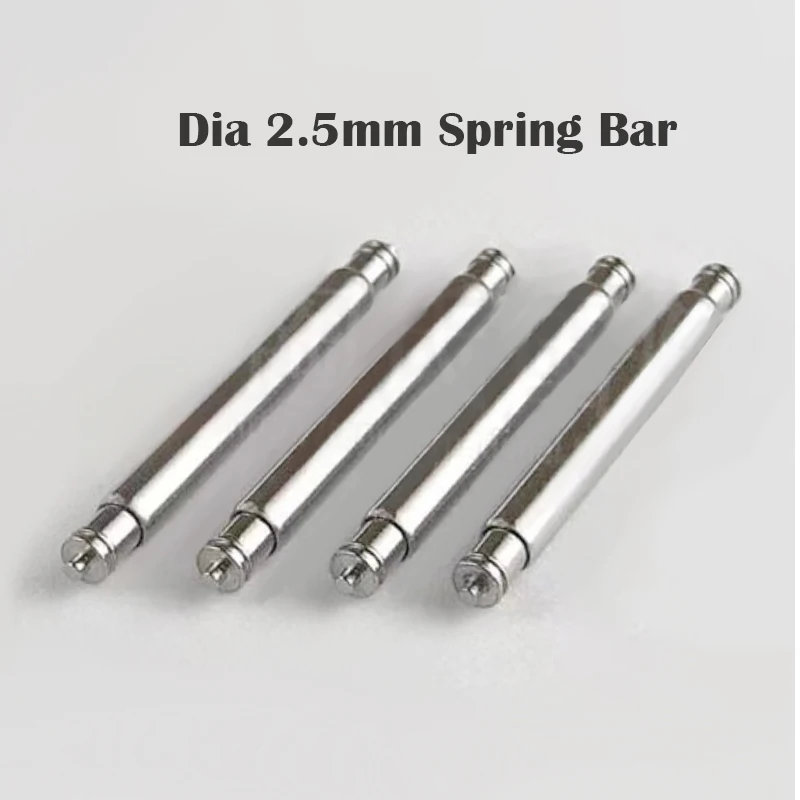 2/4PCS Dia 2.5mm Fat Spring Bars Fit 18m 20mm 21mm 22mm 24mm Strap Link ...