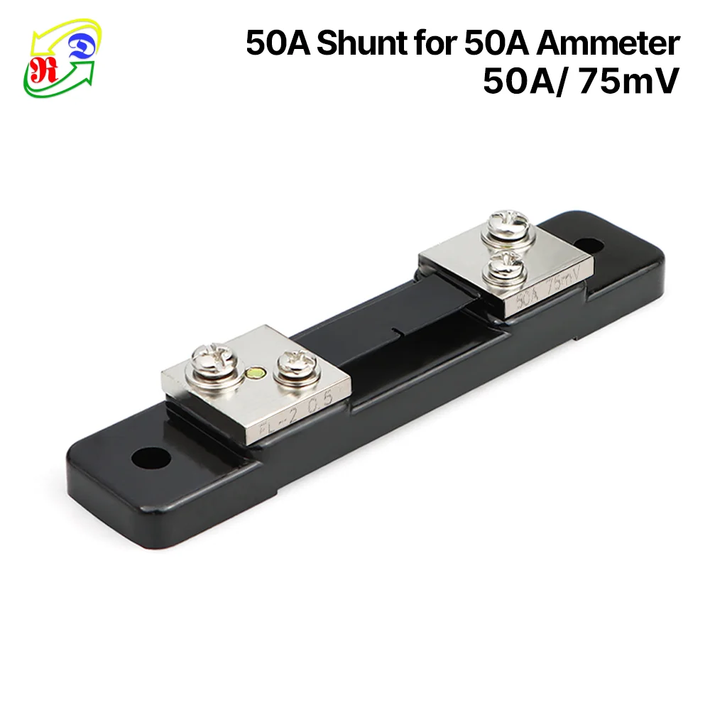 RD FL2 Shunt Resistor for DC 50A 75mV Current Meter Digital Ammeter led ...