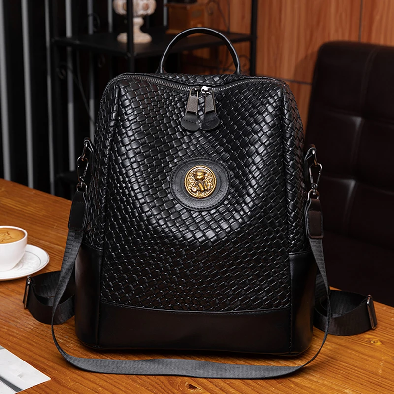 2024-New-Women-s-Backpack-Designer-High-Quality-Soft-Leather-Simple ...