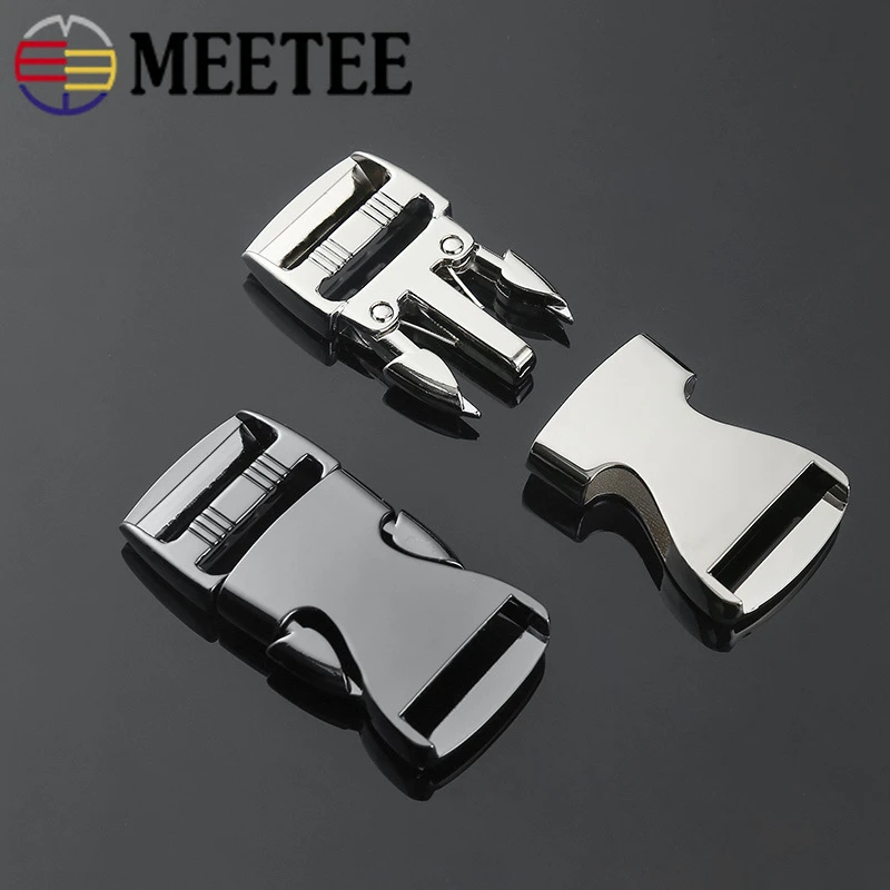 2/5Pcs 25mm Metal Quick Side Release Buckle Bag Belt Dog Collar Webbing ...