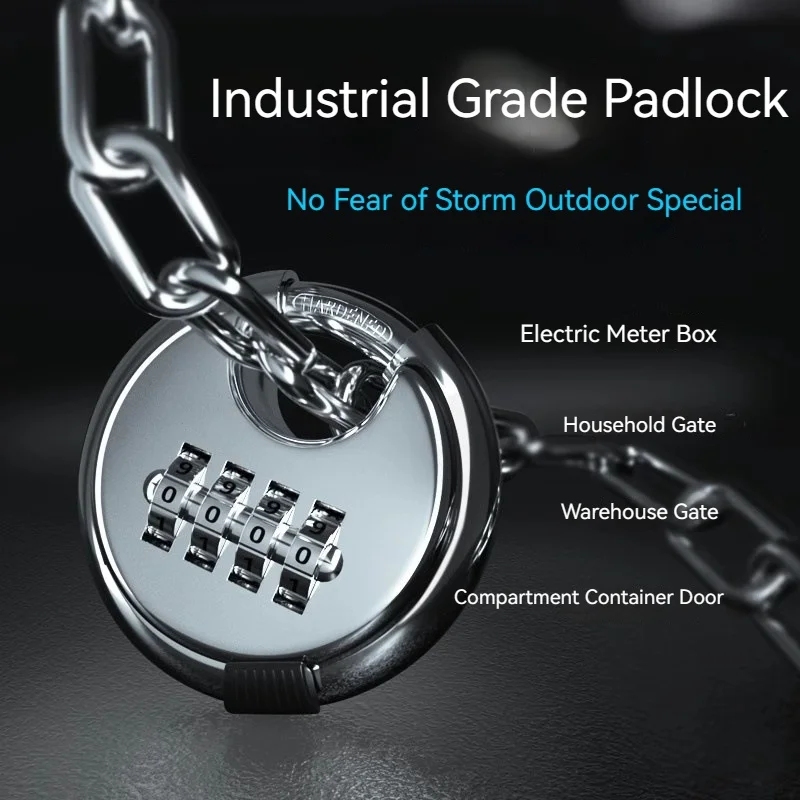 4-digit-Password-Stainless-Steel-Waterproof-Padlock-Household-Dormitory ...