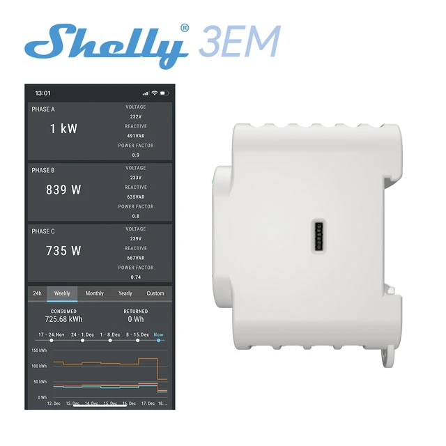 Configuring Shelly EM Energy Meter Configuration Home, 49% OFF