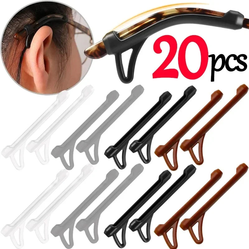 2-20pcs-Anti-slip-Silicone-Ear-Hook-Grip-Glasses-Eyeglasses-Leg-Stopper ...