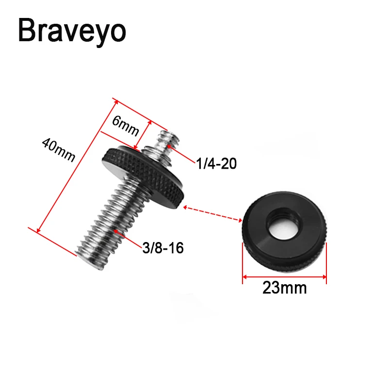 3-8-to-1-4-Conversion-screw-Two-ways-Regulation-Screw-Nut-Tripod ...