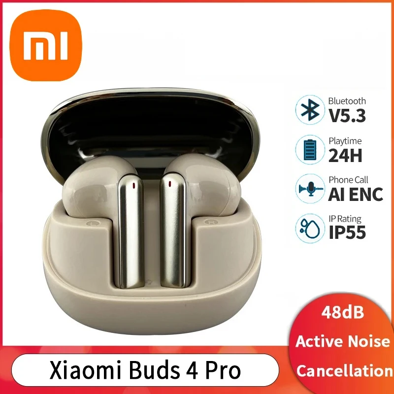 Xiaomi-Buds-4-Pro-TWS-Earphone-Bluetooth-5-3-48dB-Active-Noise ...