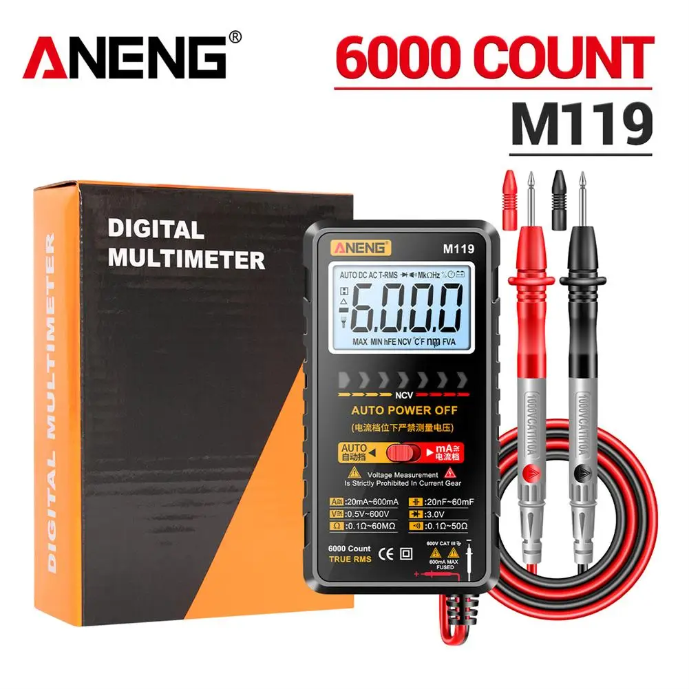 Aneng-M119-Digital-Multimeter-Tester-6000-Counts-High-Precision-Tester ...