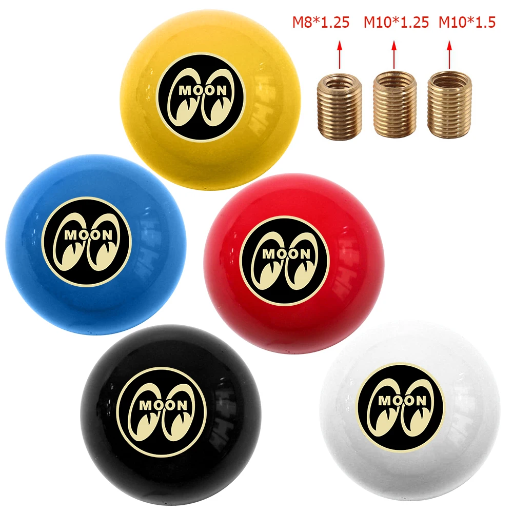 Universal-New-Mooneyes-Round-Head-Resin-Ball-Shape-Style-54MM-Gear-Shift-Knob-Racing-Shifter ...