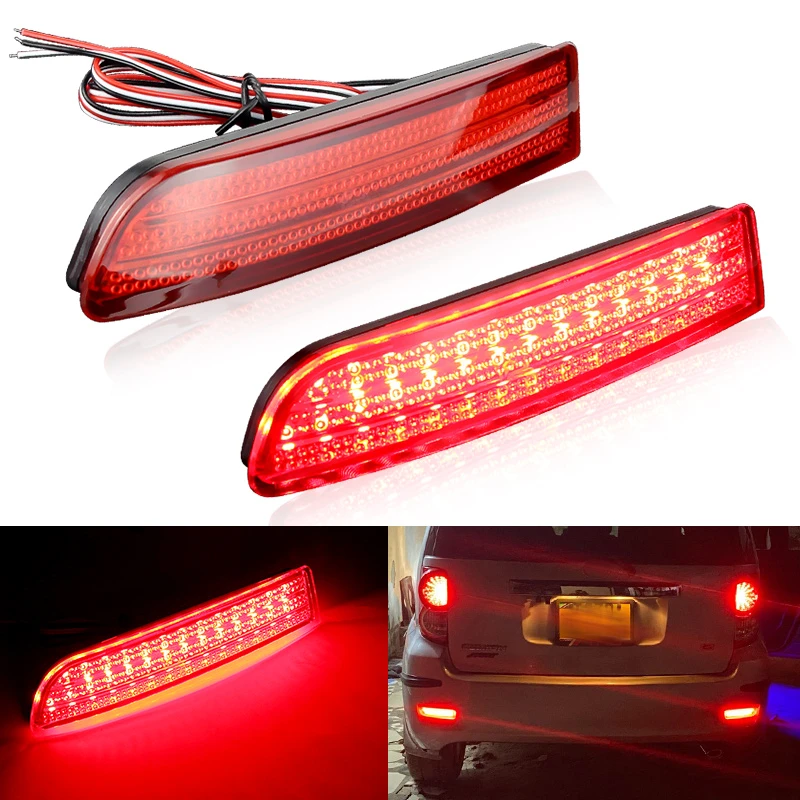 2X LED Rear bumper reflector light tail brake stop light rear fog lamp ...
