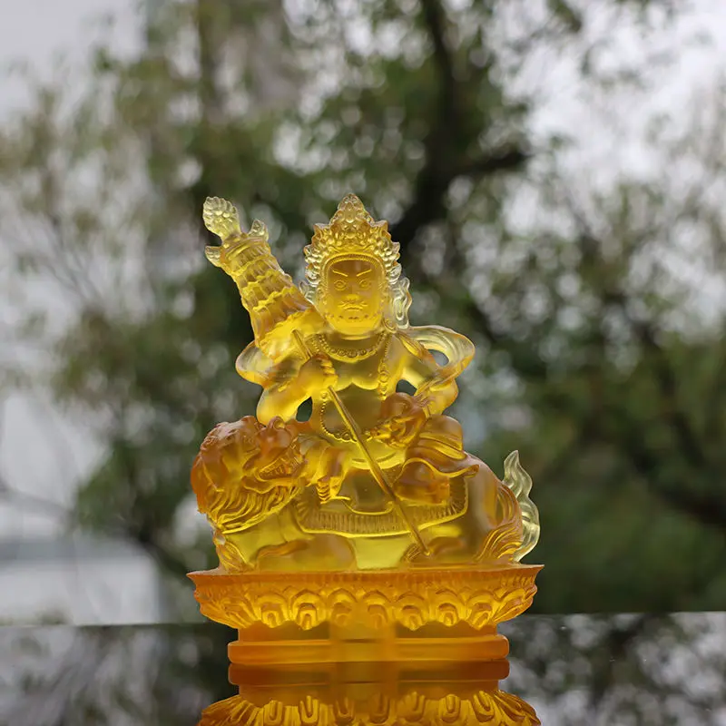 God-of-Treasure-Transparent-Hand-Painted-Glaze-Buddha-Statue-Gold-Color ...