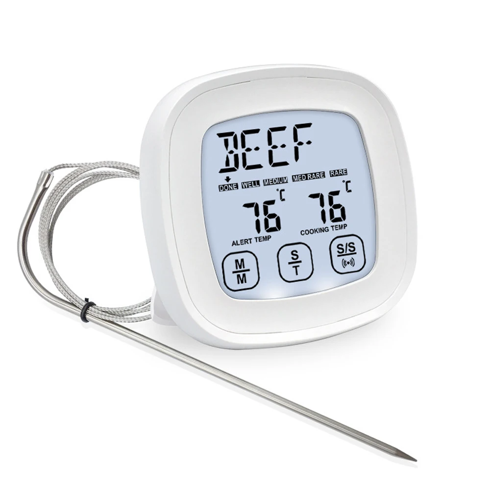 Meat-Thermometer-Digital-BBQ-Temperature-Meter-Kitchen-Stainless-Meat ...