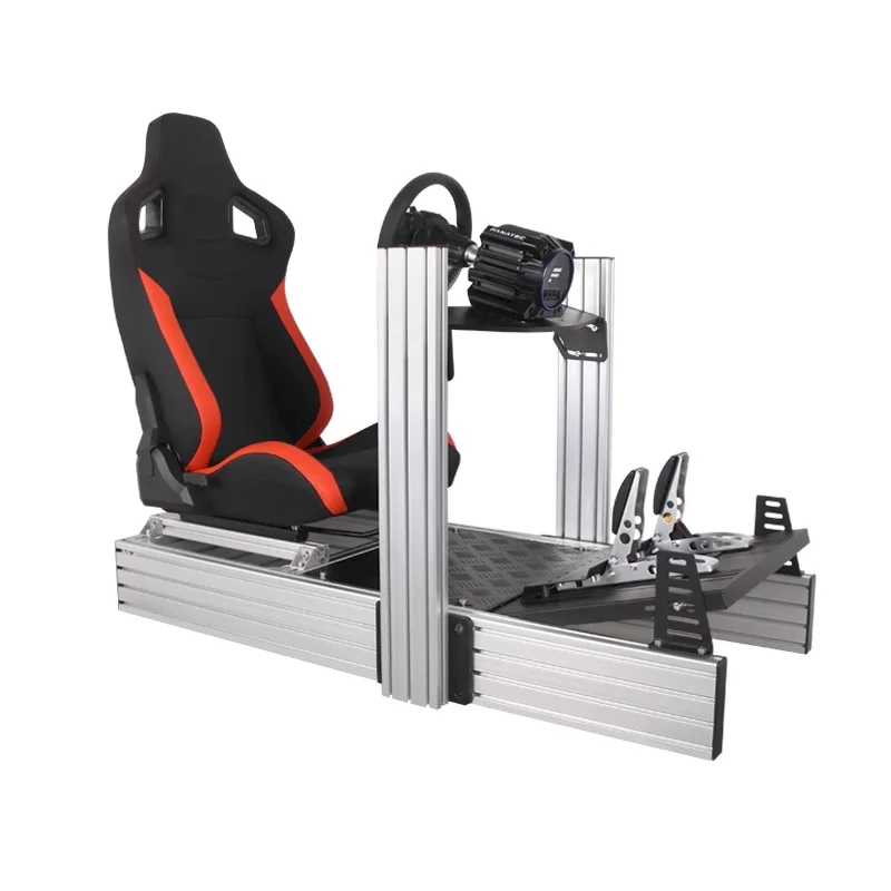Silver-Black-40160-Aluminum-Profile-VR-Gaming-Driving-Simulator-Bracket ...