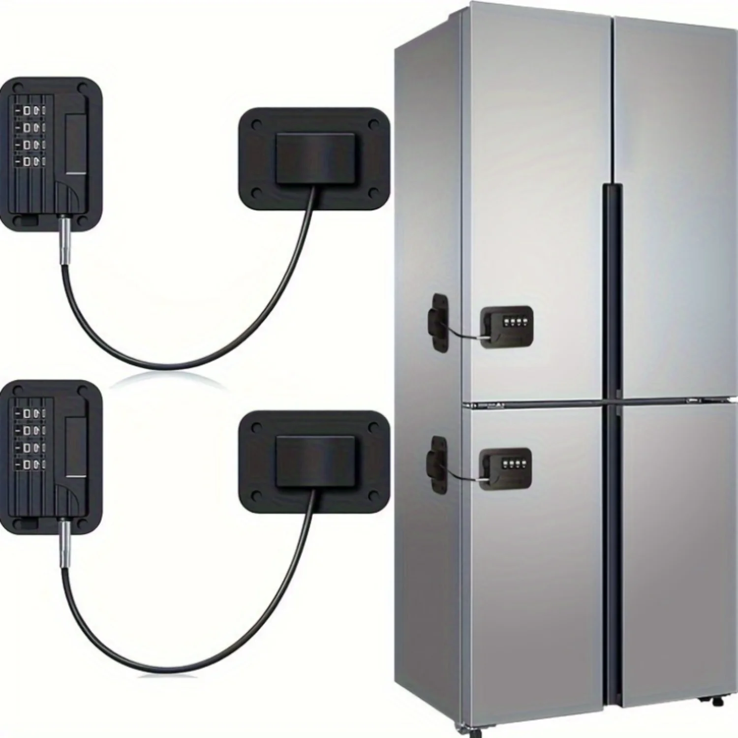 2-Pack-ABS-Refrigerator-Lock-with-Keyless-Password-Square-Childproof ...