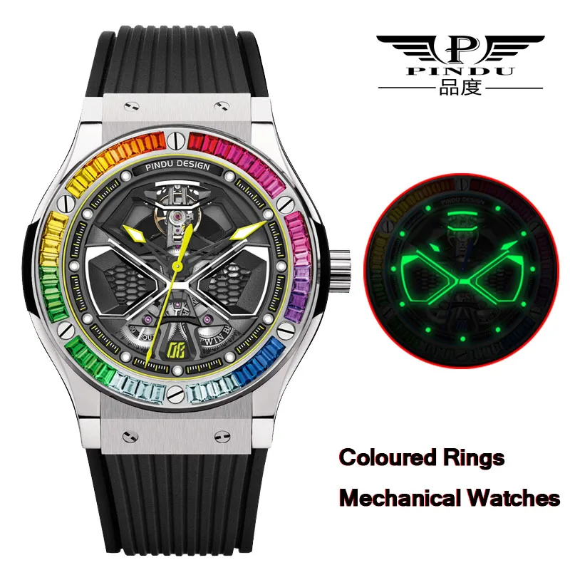 2023 PINDU Men's Mechanical Watch Automatic Men's Watch Luxury ...