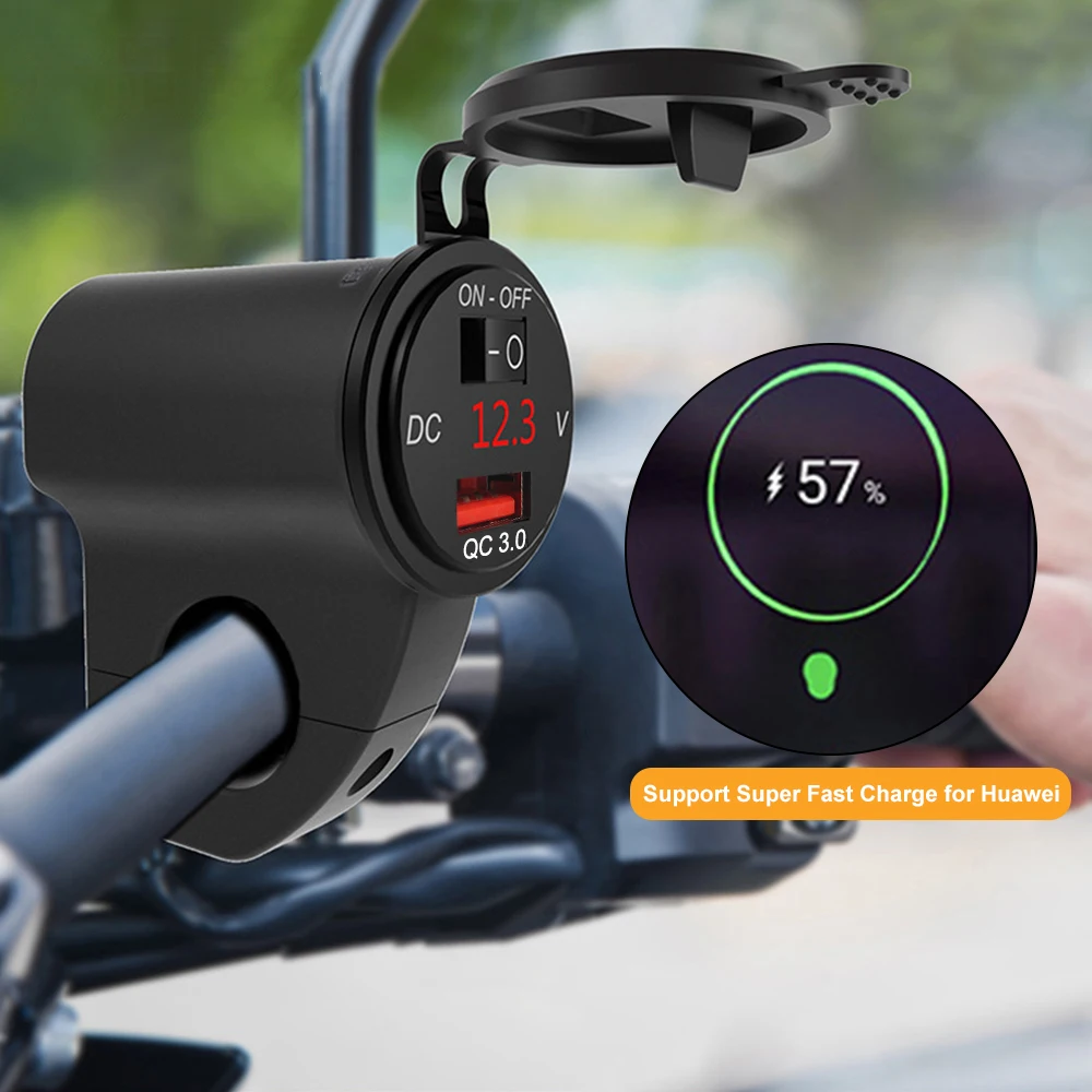 Motorcycle-USB-Charger-Universal-With-Switch-2-4A-Digital-Display-Car ...