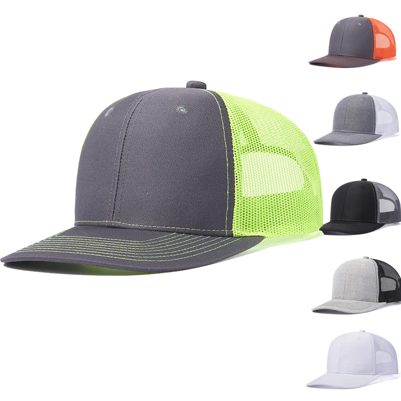 Cap-Men-Summer-Snapback-Mesh-Breathable-Flat-Bill-Adjustable-Hiphop-Hat ...