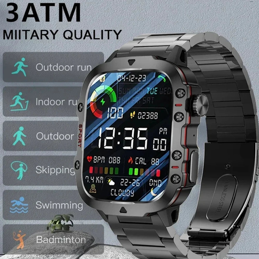 2024-Bluetooth-Call-Smartwatch-Men-s-Rugged-Military-Sports-Heart-Rate ...