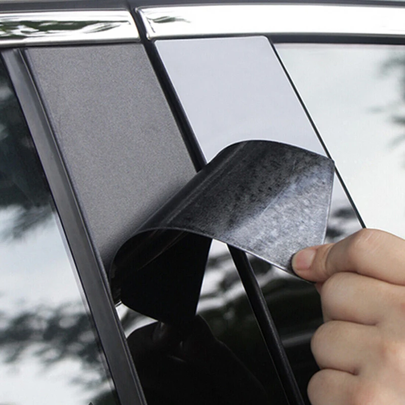 Car Door Window Pillar Posts Door Trim Cover Stickers Exterior Fit Land ...
