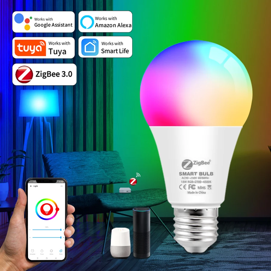 E27-Tuya-Zigbee-Smart-Light-Bulb-85-265V-12W-15W-18W-Intelligent-LED ...