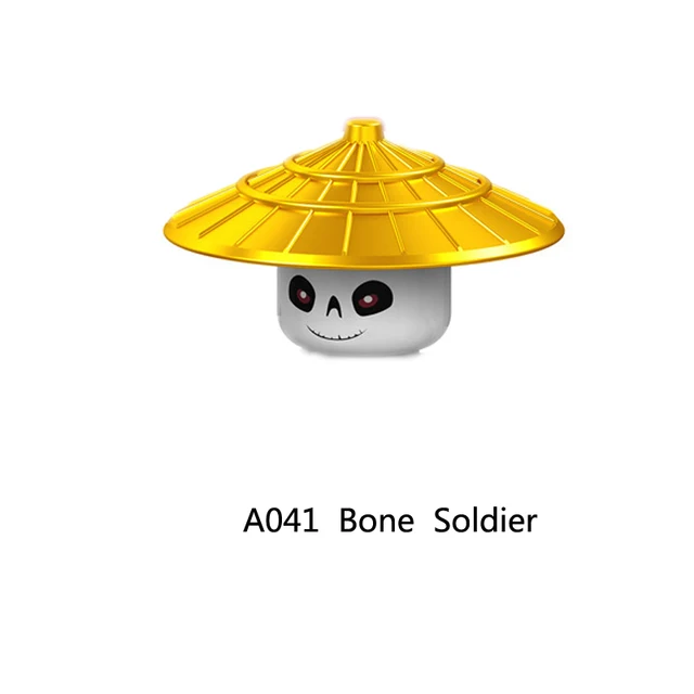 A001-A056 Mini Bricks Figures Skeleton Soldiers Snakes Warrior Samurai ...