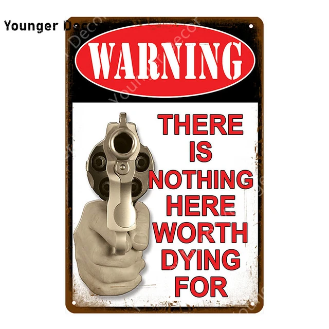 Gun Warning Signs For Home