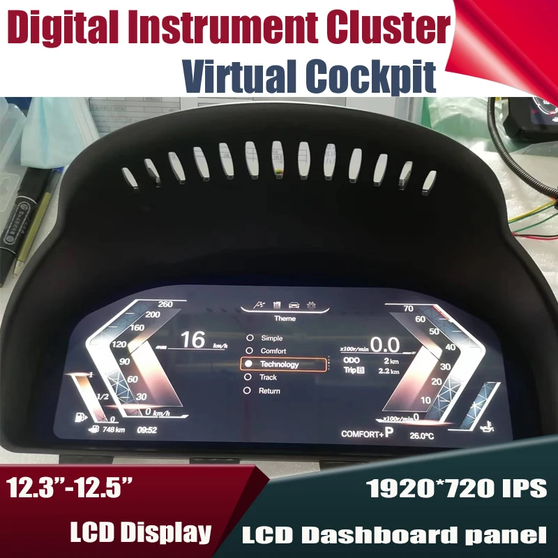 Digital-Instrument-Cluster-Virtual-Cockpit-For-BMW-5-6-7-Series-X3-X4 ...