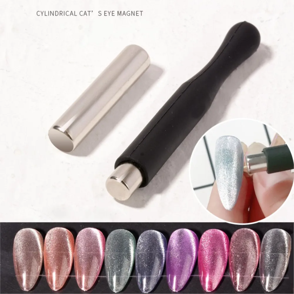 1pcs Magnet Nail Art Stick For Cat Eye Powder/gel Polish Black Magnetic ...